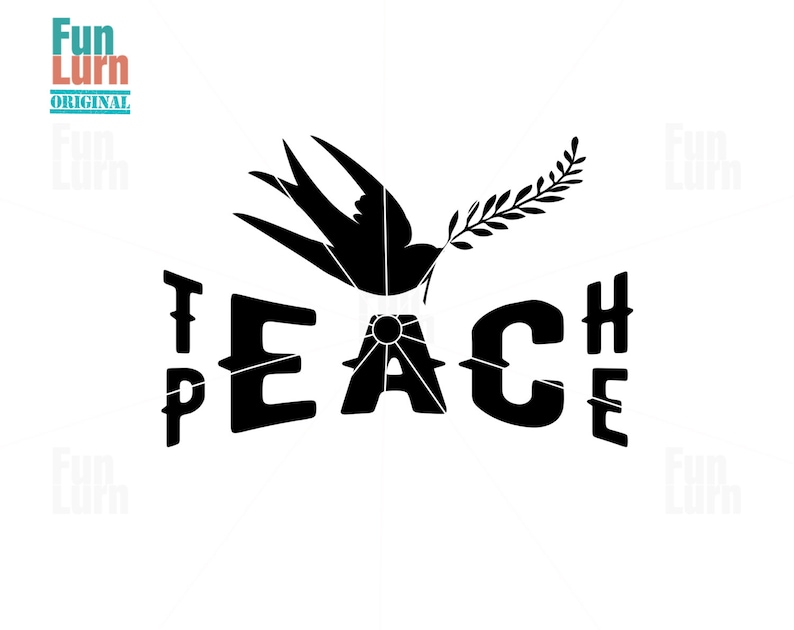 Teach Peace, Lives Matter, Peace, Dove, Symbol, Digital Cutting File ...