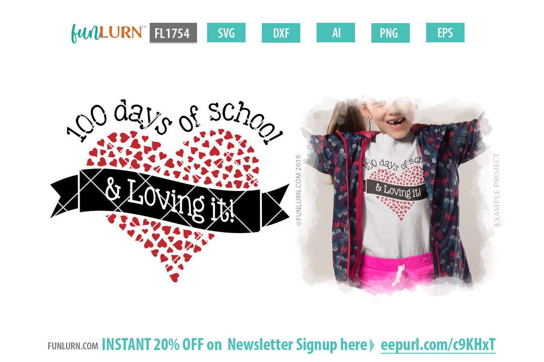 100 Days of School Svg, 100 Days of School and Loving It Svg, Dxf, Png ...