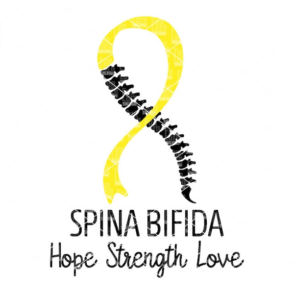 Spina Bifida Ribbon Svg - Etsy
