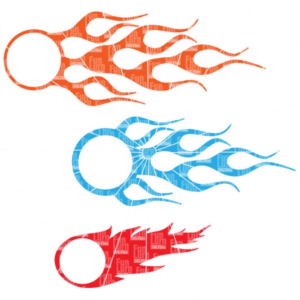 Flame Monogram - Etsy