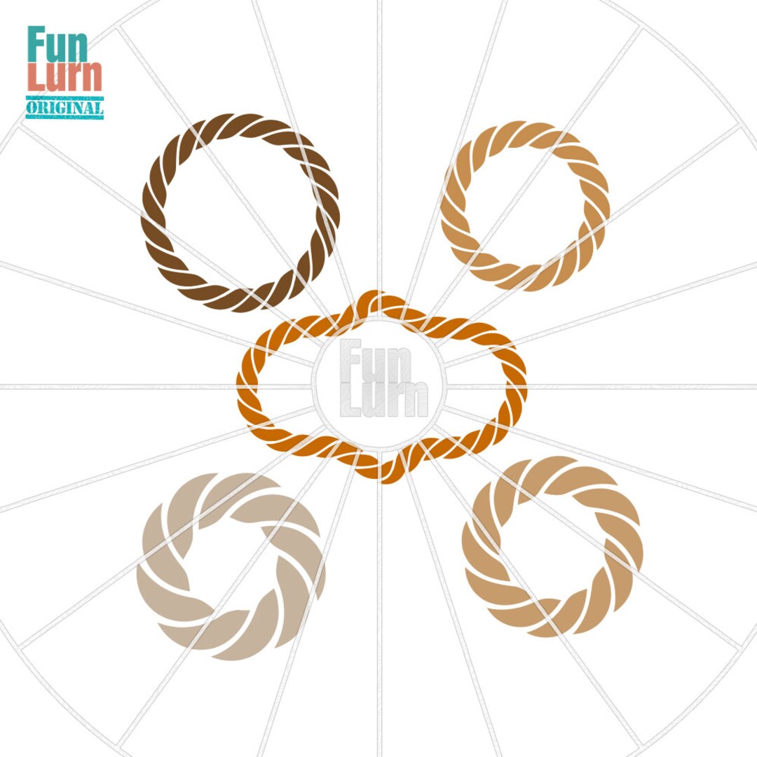 Rope Monogram Frames, Sailor Monogram, Sea Monogram, Circle Monogram ...