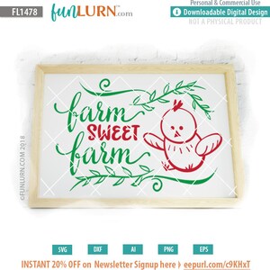 Farm Sweet Farm Cute Farmhouse Sign Nursery Farmhouse - Etsy