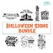 Halloween Signs Bundle Christian Halloween Svg Spooky Signs - Etsy