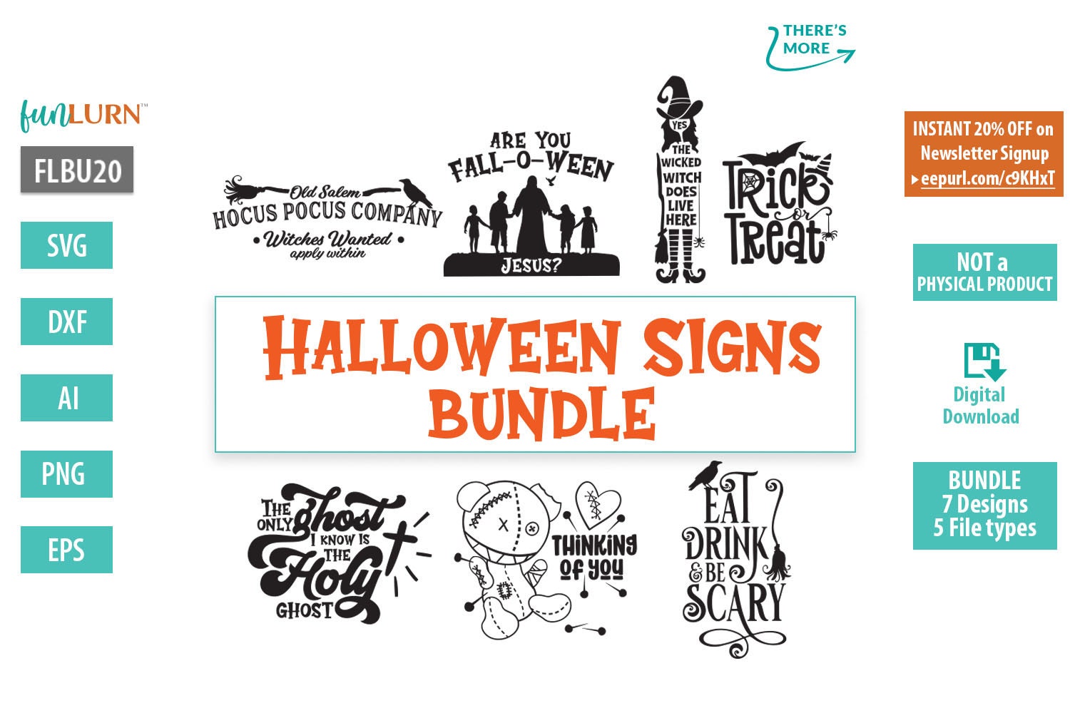 Halloween signs bundle Christian halloween svg Spooky signs | Etsy