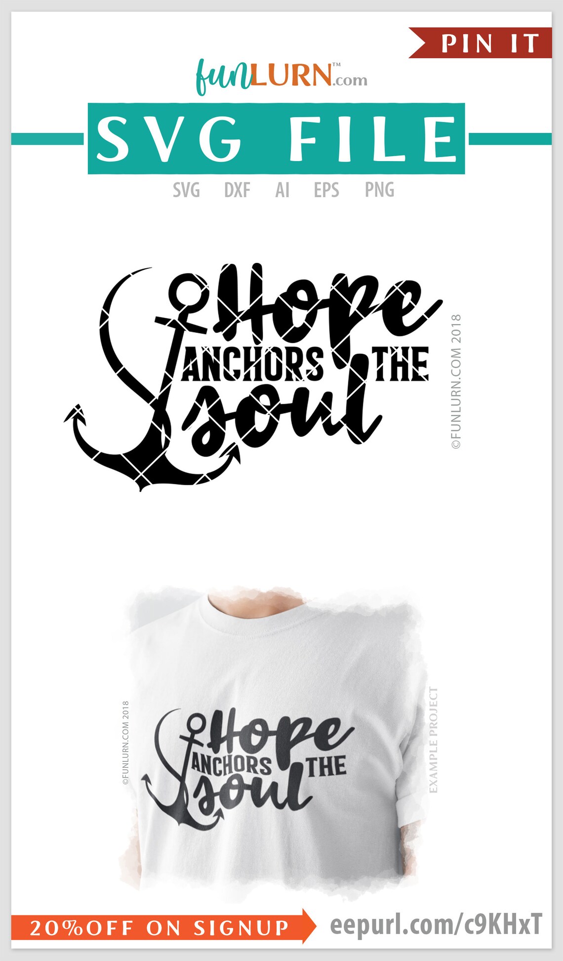 Hope Anchors the Soul Svg Anchor Svg Png Dxf Eps and Ai - Etsy