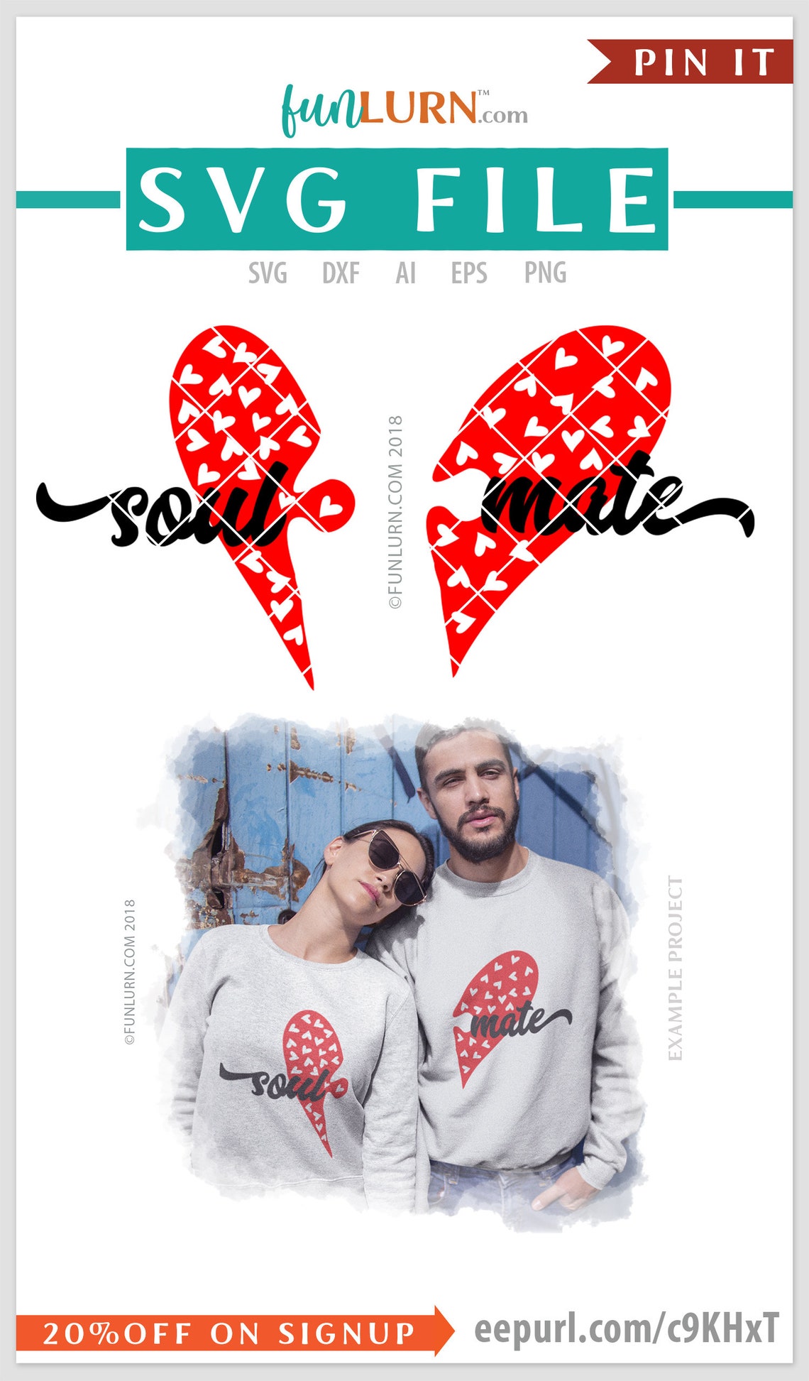 Soul Mate Svg Set of 2 Designs Which Can Be Used to Create - Etsy