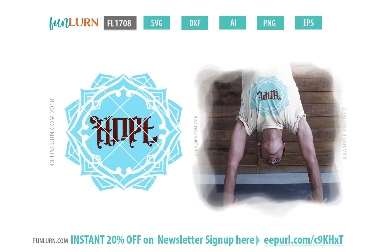 Hope Faith Ambigram Svg Dxf Png Eps and Ai Formats | Etsy