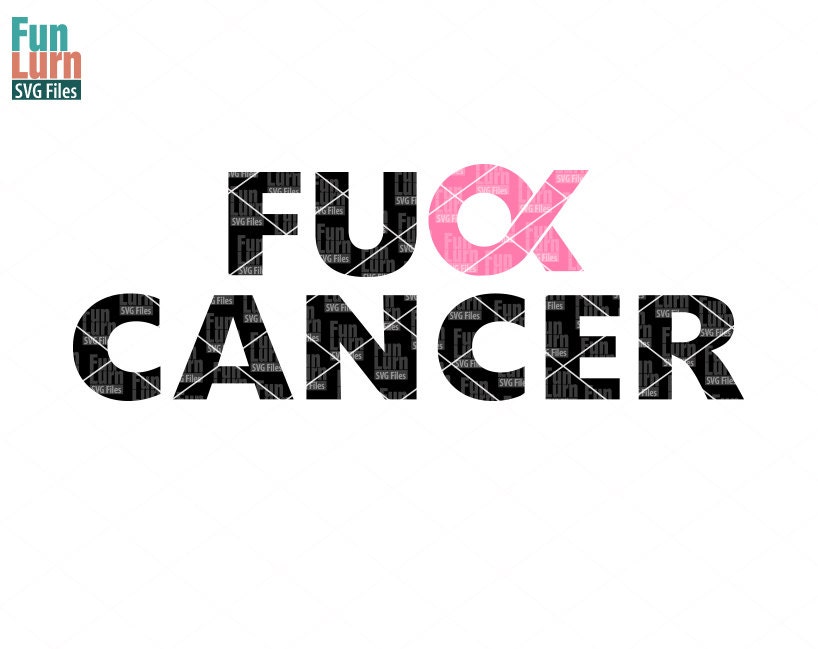 Fu Cancer SVG Breast Cancer Awareness Support Ribbon - Etsy