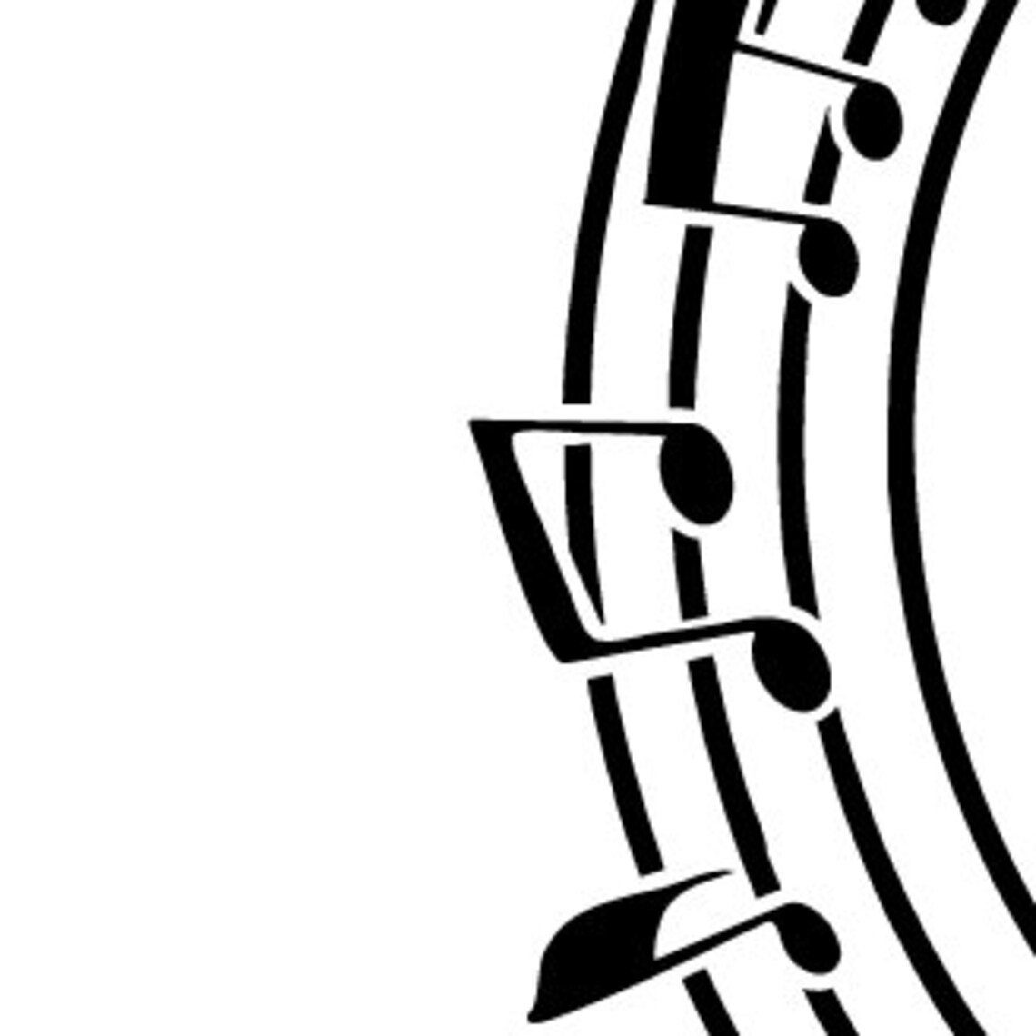 Musical Notes Svg Music Monogram Frames piano Monogram Svg - Etsy