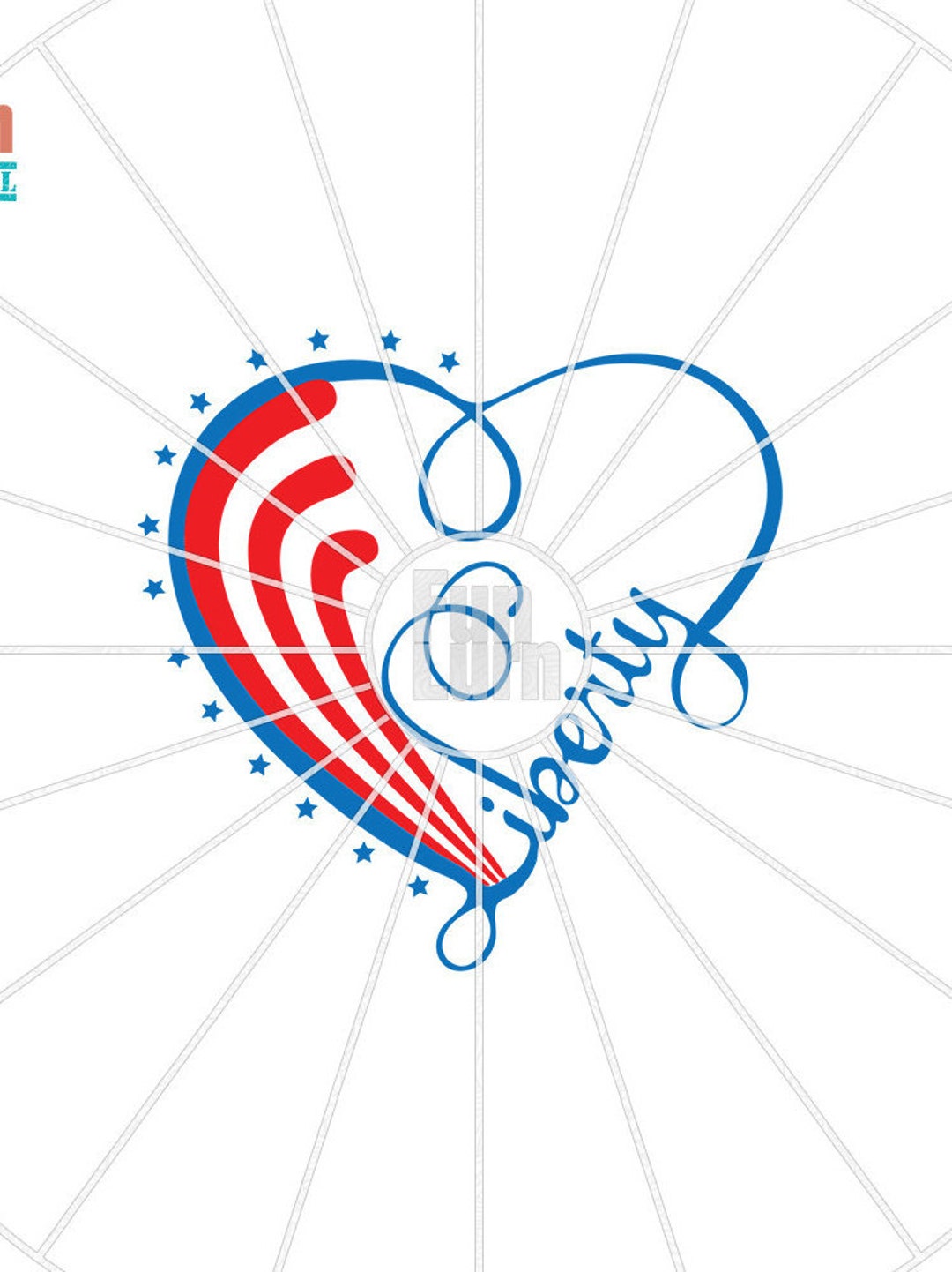 Liberty Heart Svg Patriotic Flag USA Svg Unique Veterans - Etsy
