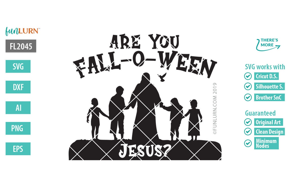 Falloween Jesus SVG, Christian Halloween Sign (digital Download) - Etsy