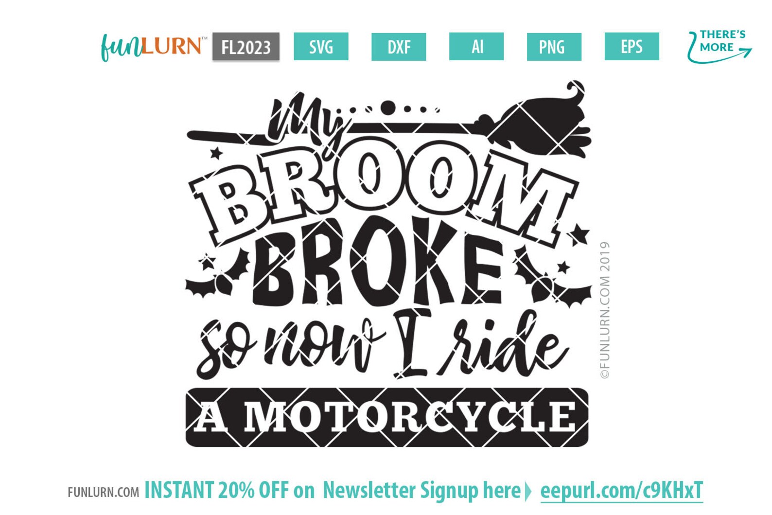 My Broom Broke so Now I Ride a Motorcycle Svg Funny Quote - Etsy