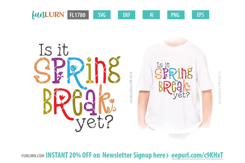 Is It Spring Break yet Svg SVG DXF Eps and Png Files for | Etsy