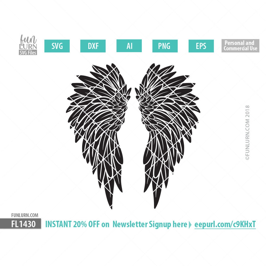 Angel Wings SVG, Memorial Wings, in Memory Of, Loving Memory,wings Svg ...