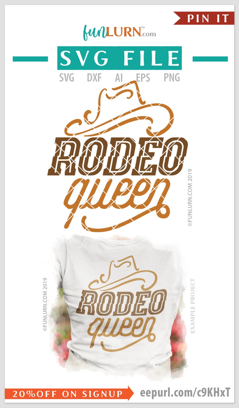 Rodeo Queen Svg, Rodeo Yall Svg, Eps Dxf Png and Ai Formats Included - Etsy
