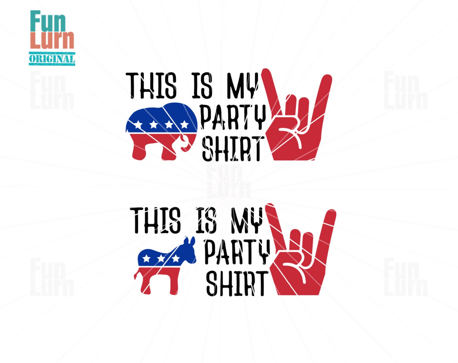 Democrat republican SVG This is My Party - Etsy