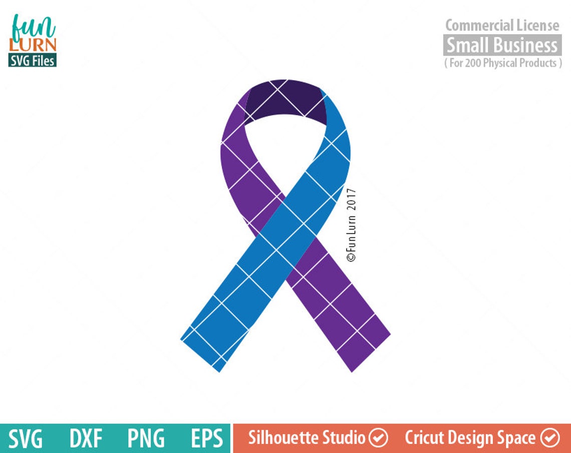 Suicide Awareness Ribbon 3 Colors Awareness Ribbon Svg - Etsy