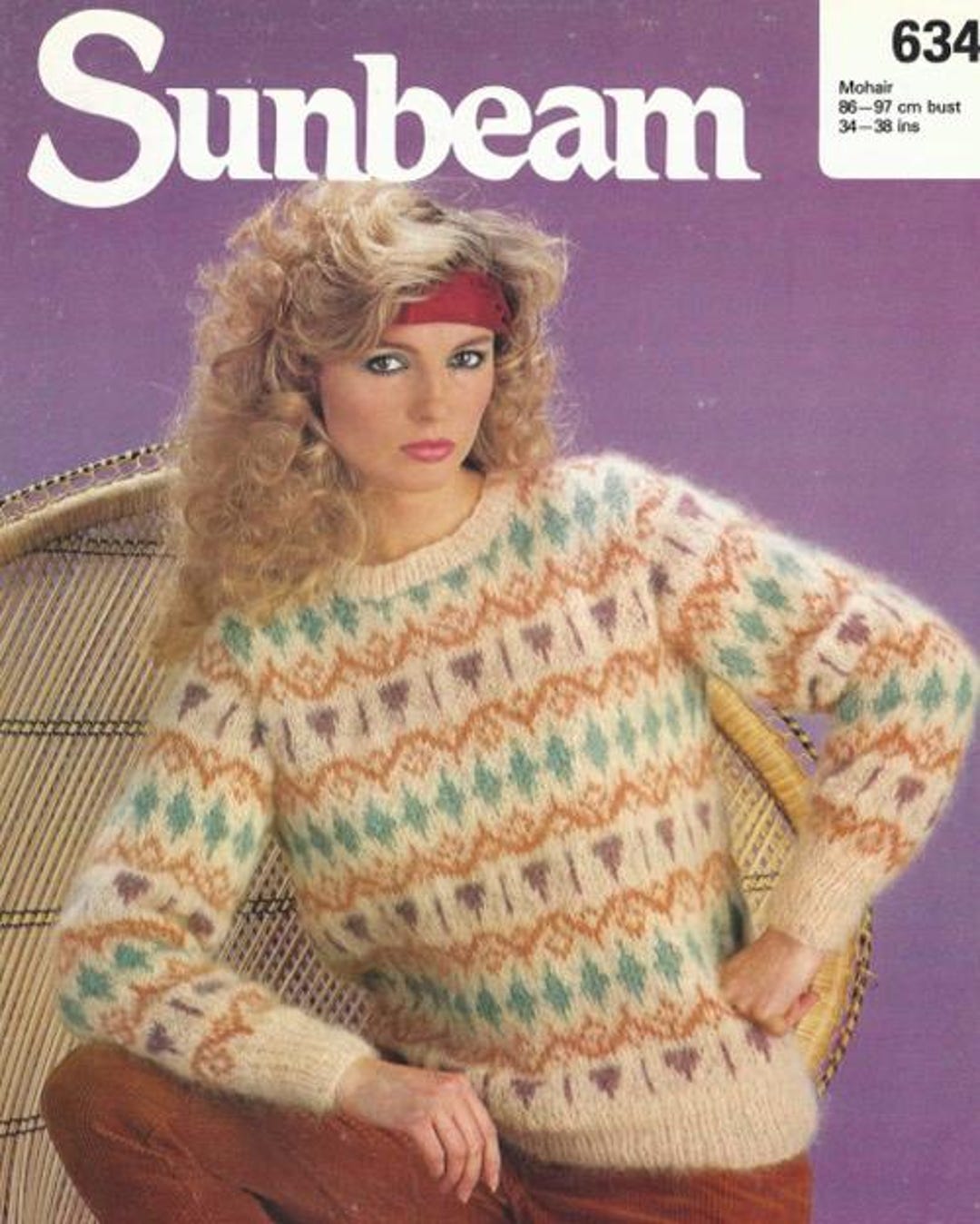 PDF Instant Digital Download Vintage Knitting Pattern, Lady's/ladies ...