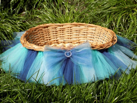 Aqua Marine Basket Tutu Blue Basket Marine Theme Basket | Etsy