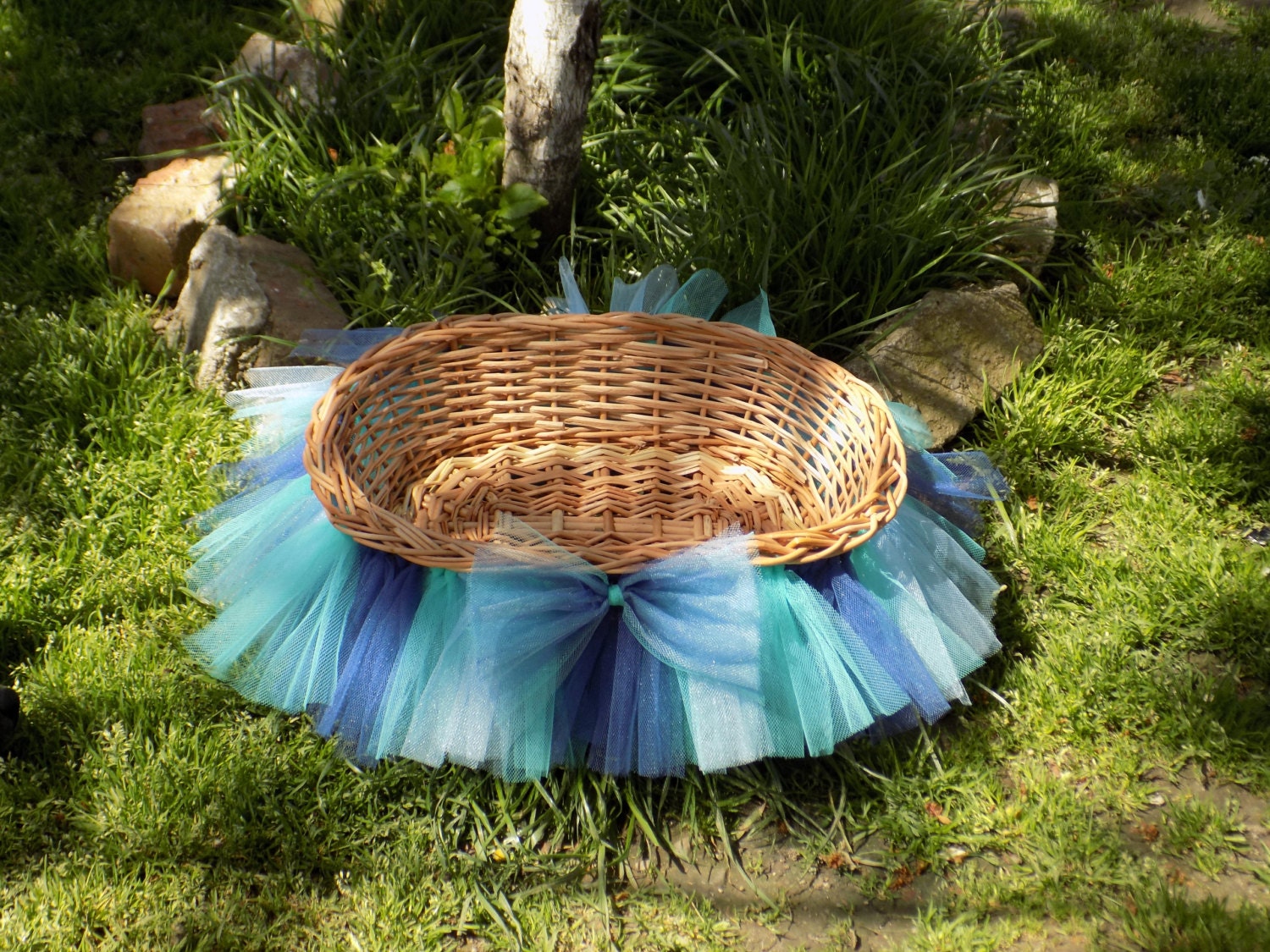 Aqua Marine Basket, Tutu Blue Basket, Marine Theme Basket, Tutu Gift ...