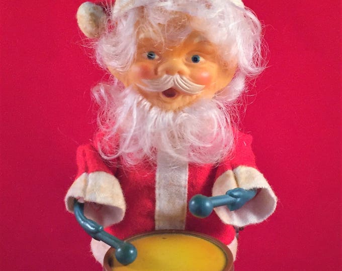 Vintage Santa Wind up Toy Playing a Drum Wind up Toys Gift for Santa ...