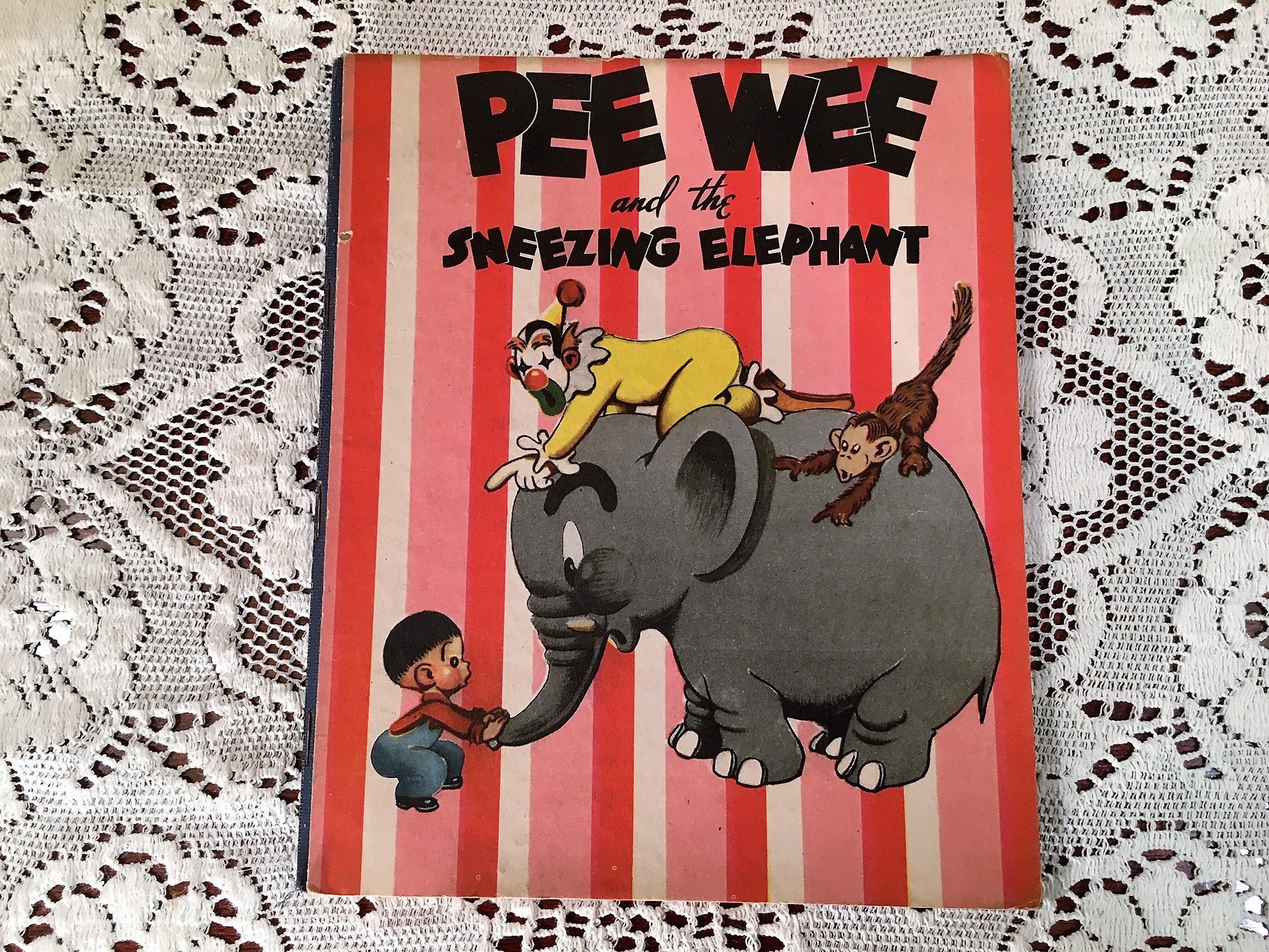 Pee Wee and the Sneezing Elephant by Ruth A. Roche 1st - Etsy