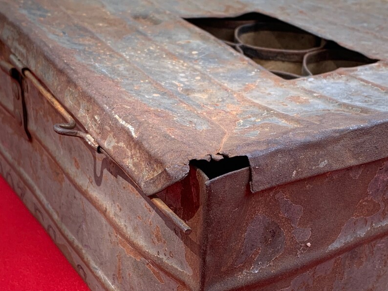 Antique Galvanized Egg Shipping/storage Container With Original Paper ...
