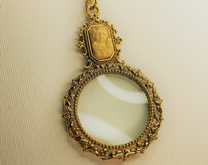 The Vatican Library Collection 14K Gold Dipped Cherub Magnifying Glass ...
