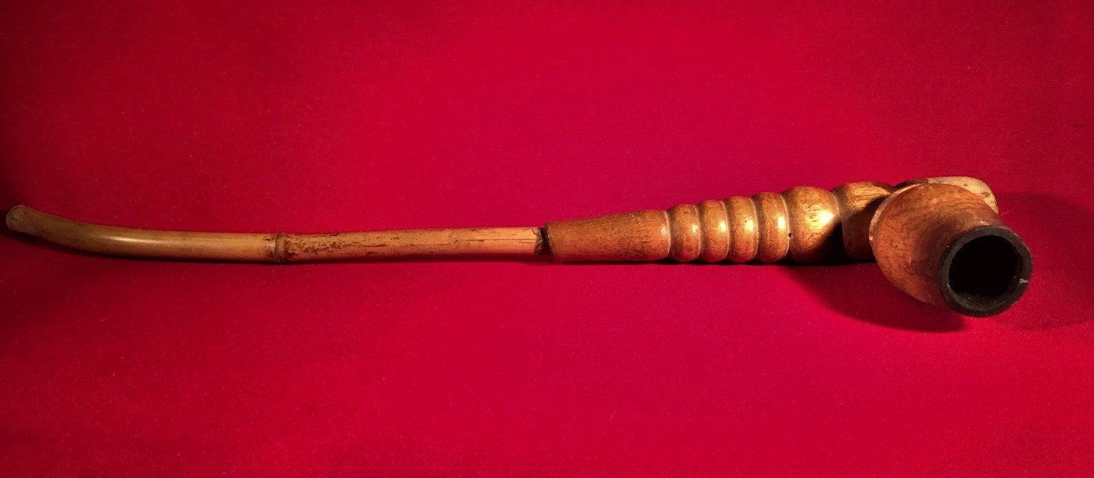 Wooden Long Stemmed Pipe With Bamboo Stem Vintage Pipe - Etsy Norway