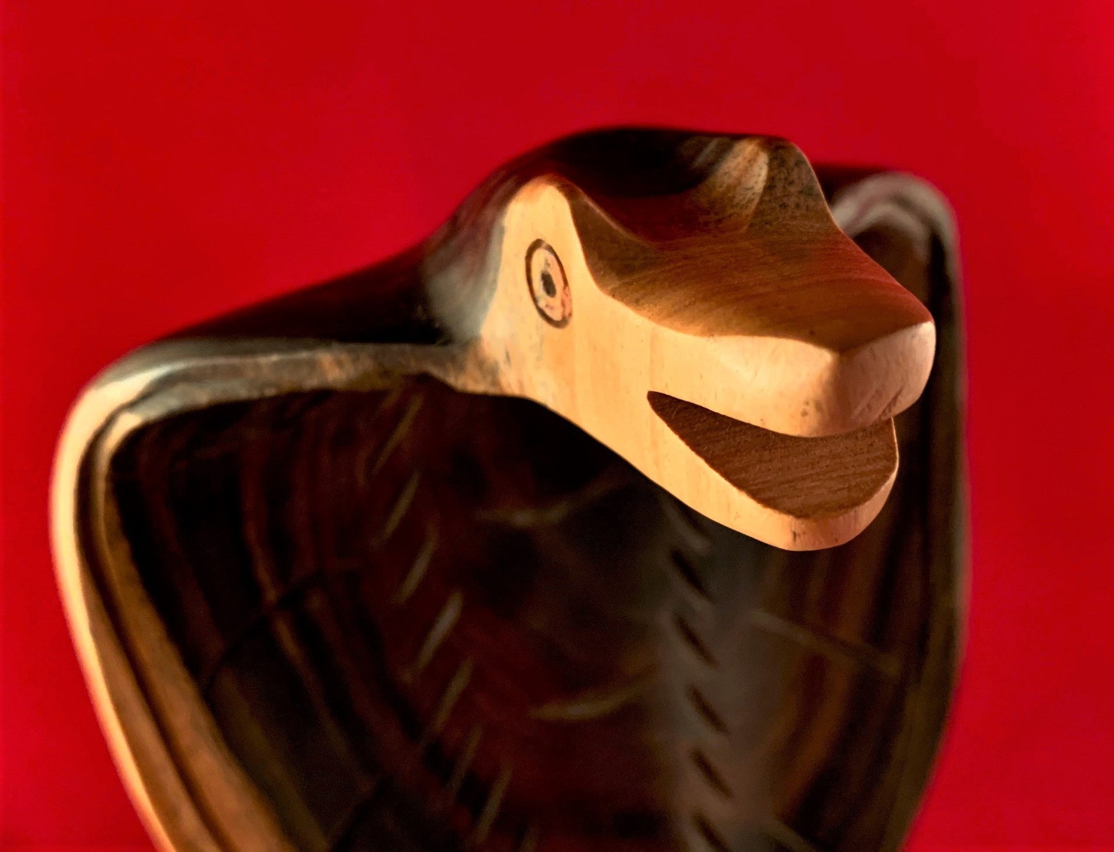 King Carved Wooden Cobra Statue Sculpture Vintage Cobra Snake - Etsy