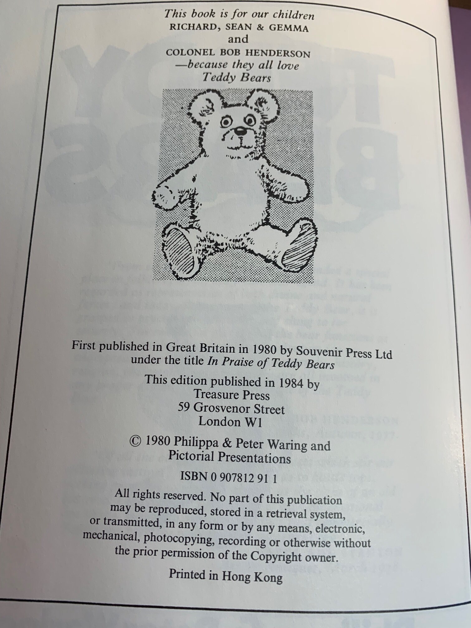 Teddy Bears by Philippa & Peter Waring Designed by Christopher - Etsy