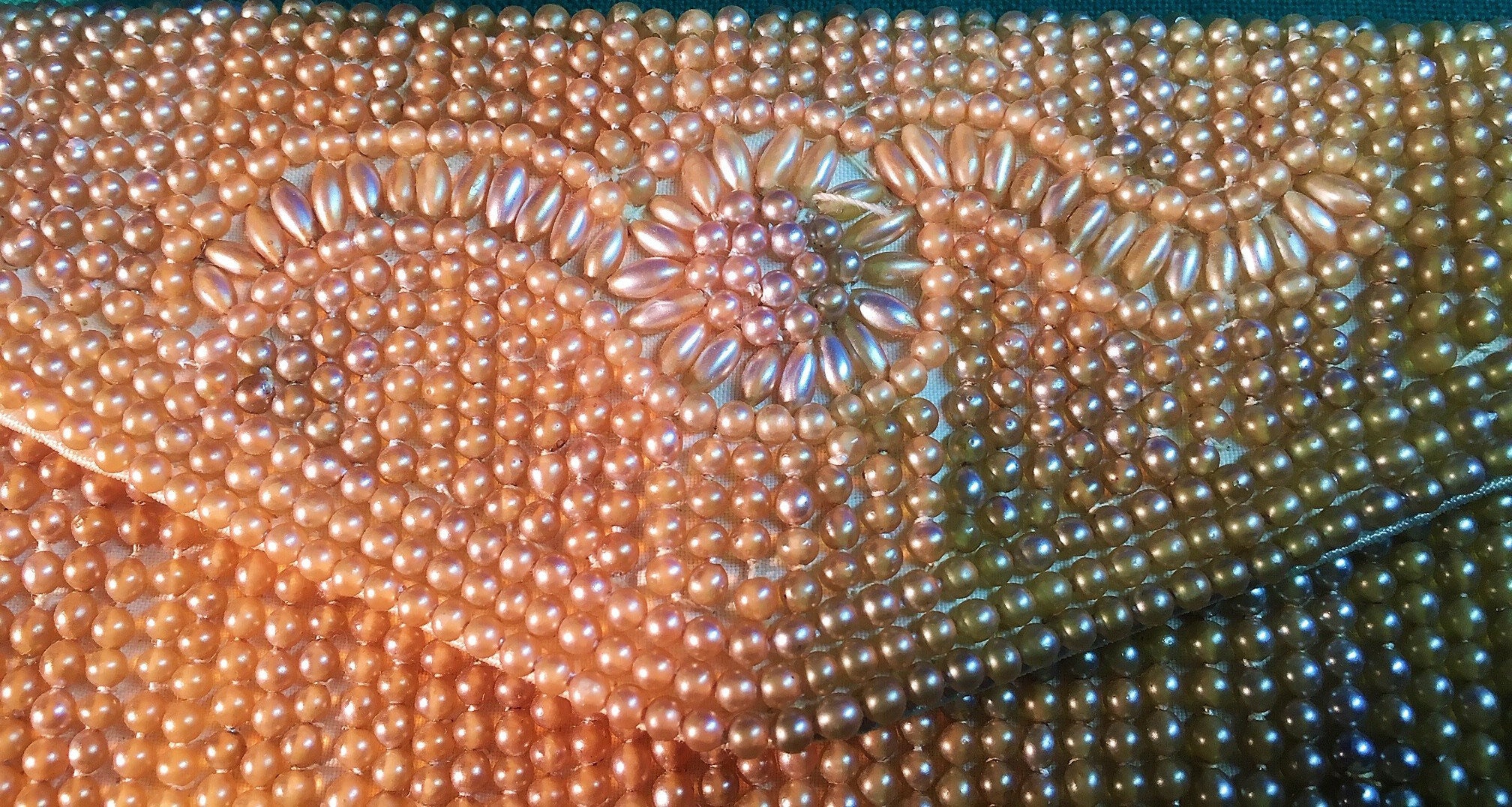 Mid Century 1950's Beaded Seed Pearls Clutch W/snap-made | Etsy