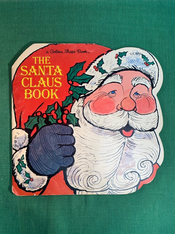 The Santa Claus Book a Golden Shape Book by Aurelius Battaglia - Etsy