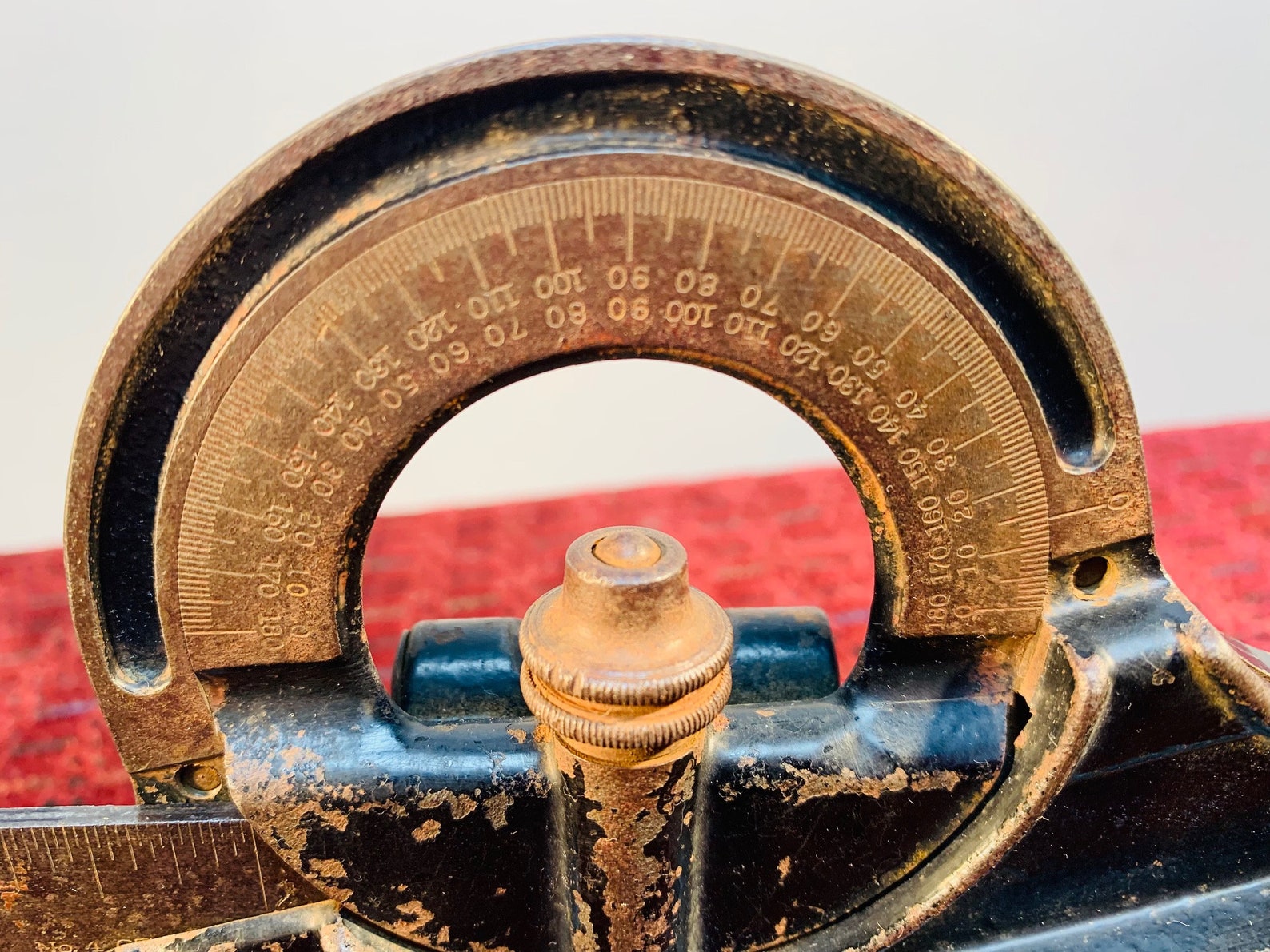 Lufkin Rule Co 12" Machinist Square Protractor Head W Rule, Vintage ...