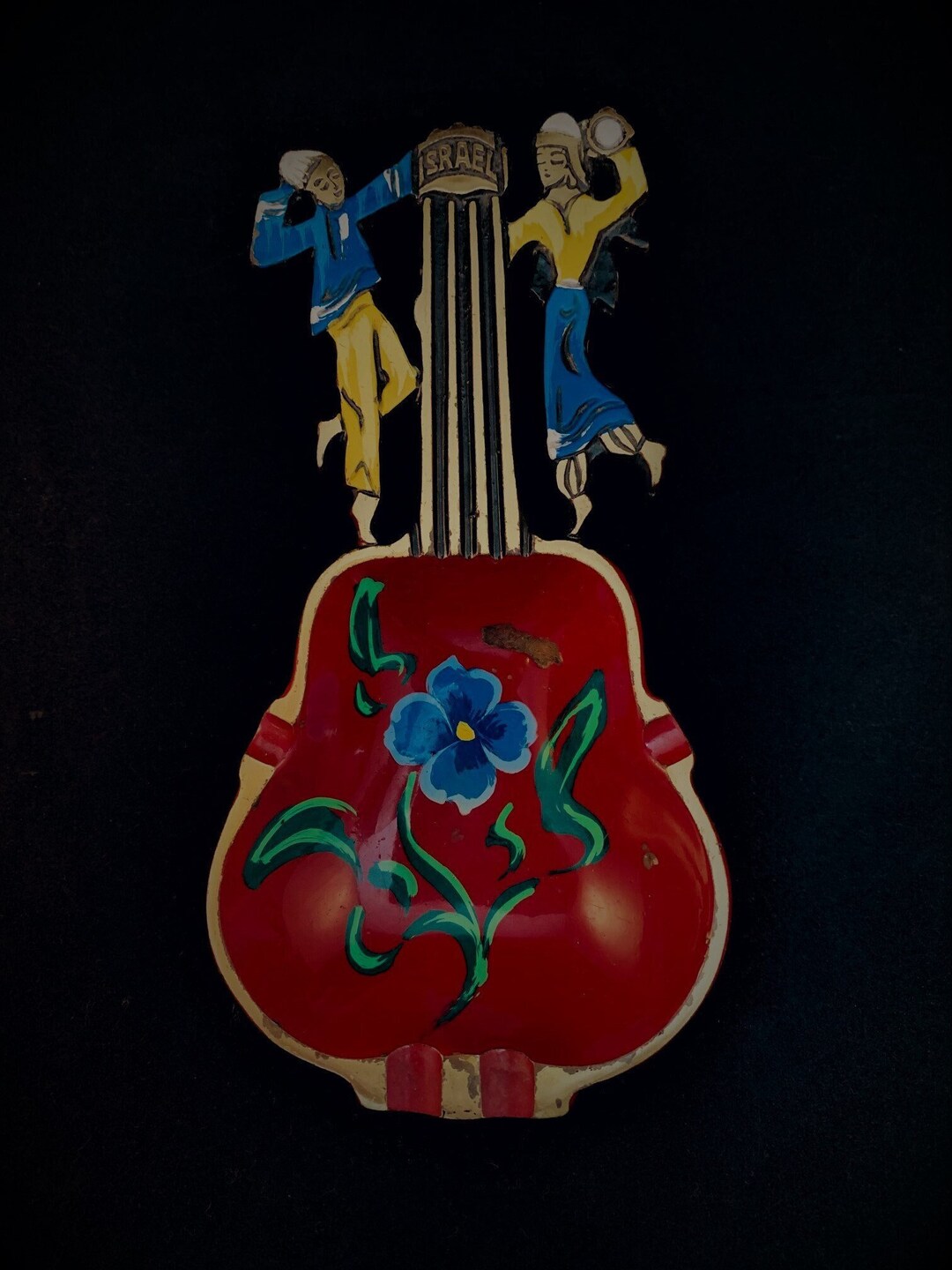 Jewish Hand Painted Brass Metal Ashtray Export Quality Made in Israel ...