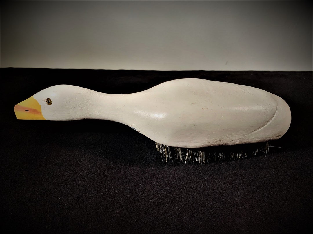 Vintage Wooden Duck Lint or Clothes Brush Peoples Republic of China Art ...