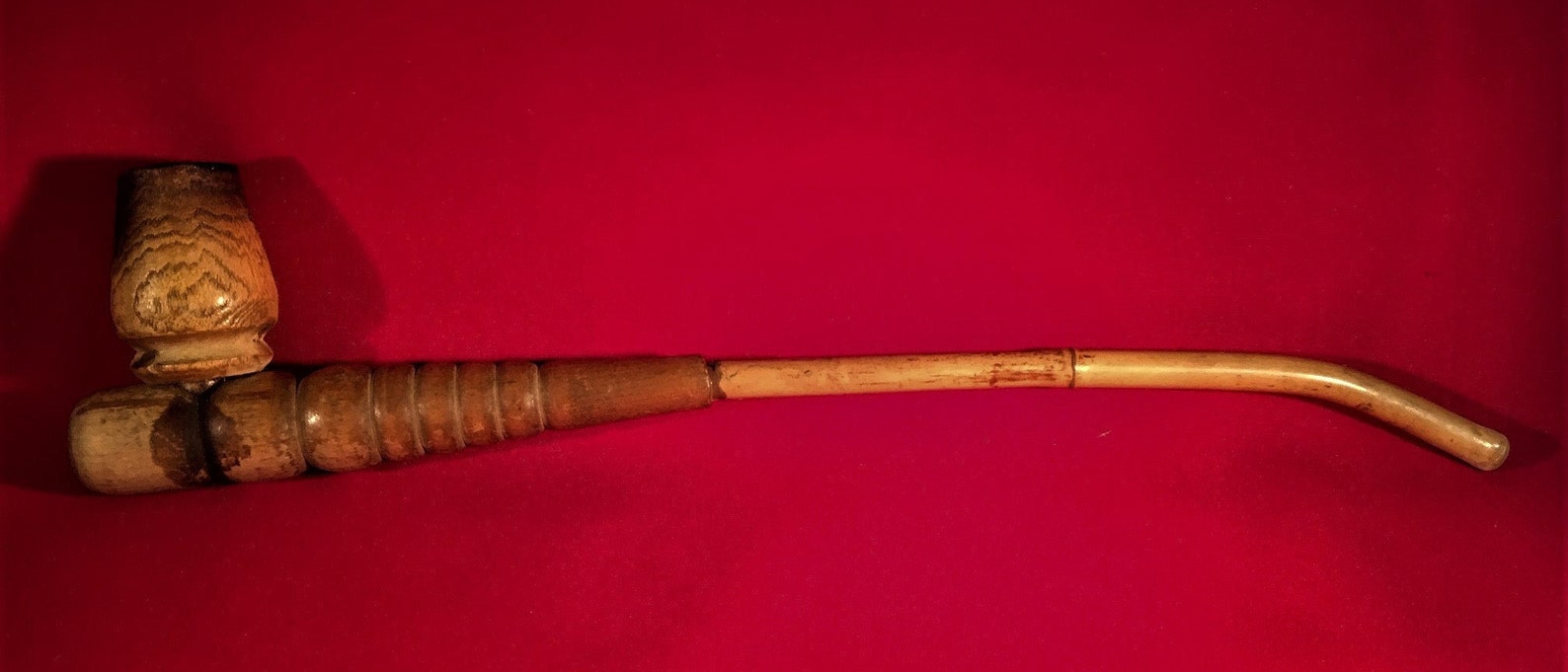 Wooden Long Stemmed Pipe With Bamboo Stem Vintage Pipe - Etsy Norway
