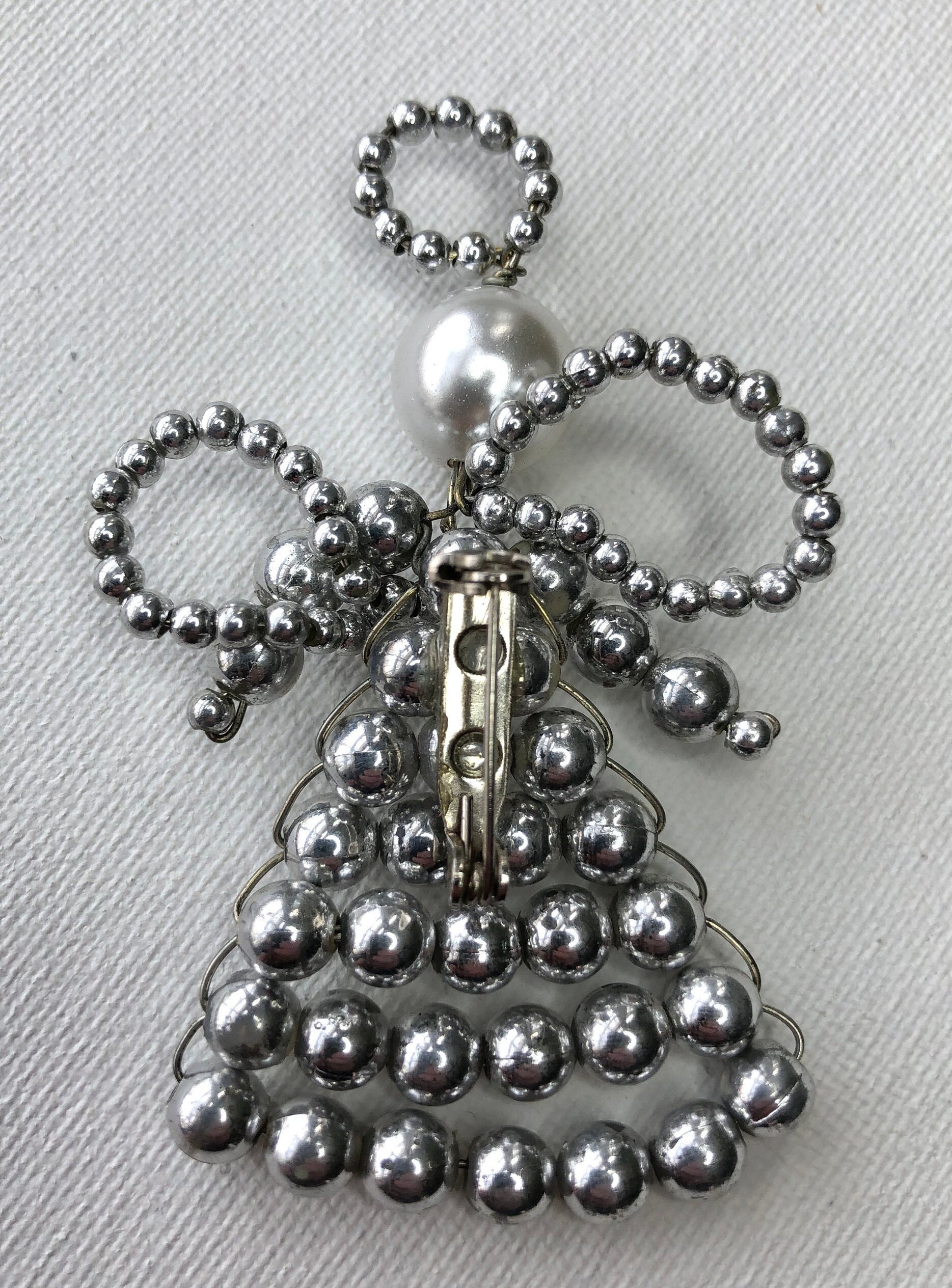 Hand Made Vintage Angel Brooch or Pin Made With Wire and - Etsy