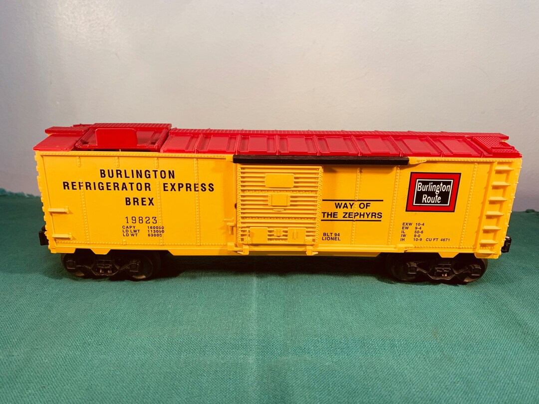 Vintage Lionel O Gauge Burlington Refrigerated Ice Box Car - Etsy