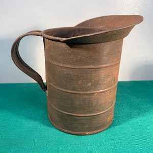 Vintage Handmade Tin Gill Measuring Cup With Handle - Etsy