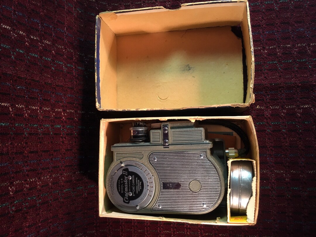 1940's CINE Master 2 Camera-8 Mm G-8 With Original Box and Paperwork ...