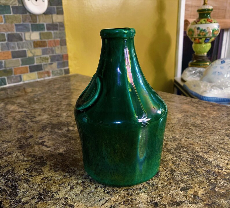 Vintage Green Irish Pottery Jug w Horseshoe on the Front | Etsy