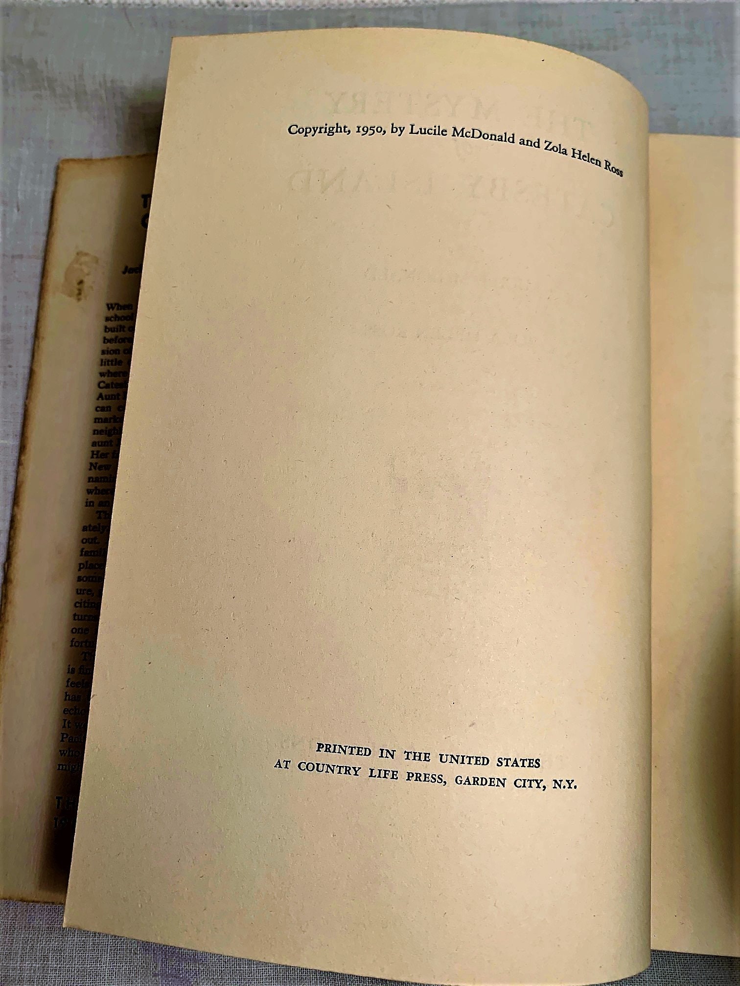 The Mystery of Catesby Island by Lucile Mcdonald and Zola Helen Ross ...