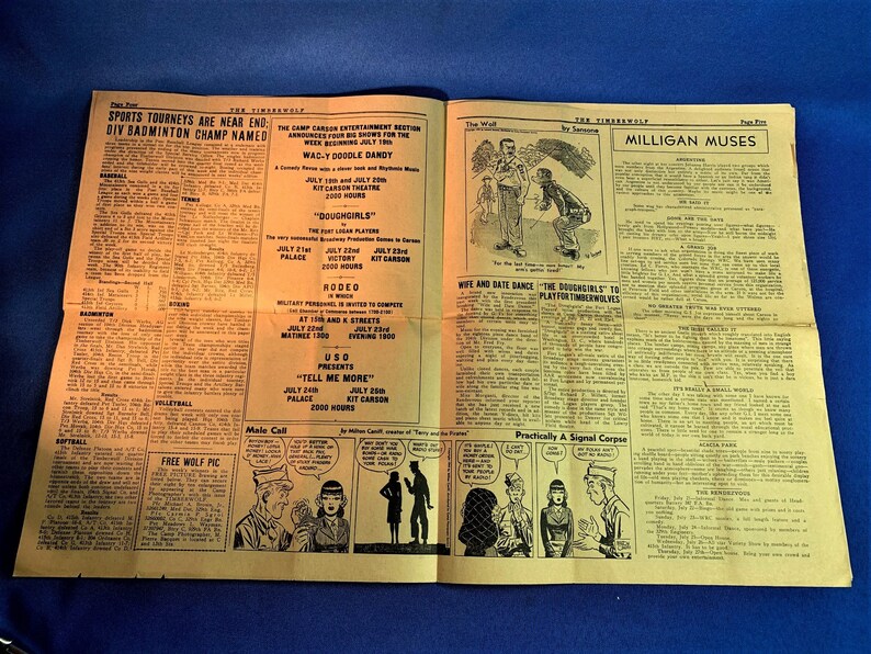 The Timberwolf Newspaper, 104th Infantry Division, Vol 1, No. 29, Camp ...