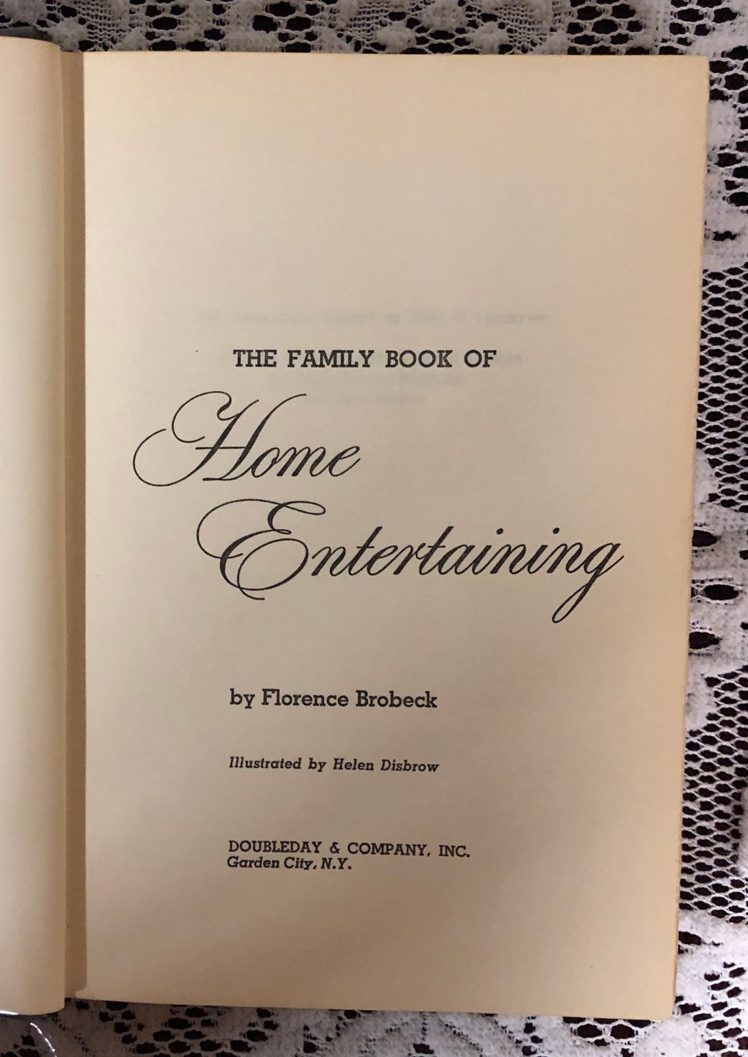 The Family Book of Home Entertaining by Florence Brobeck Illustrated by ...