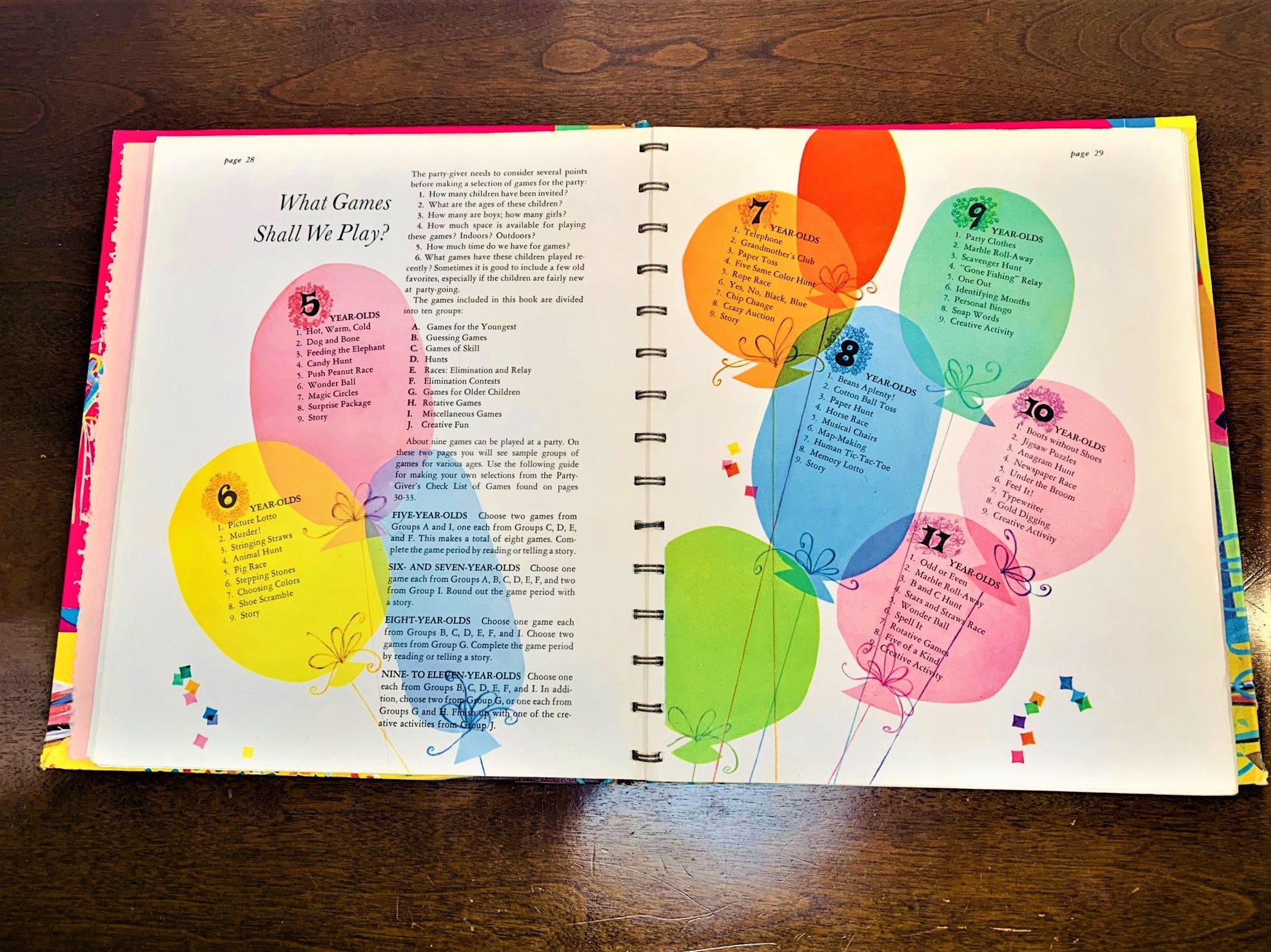 1964 Spiral Bound Betty Crocker's Parties for Children Food Fun and ...