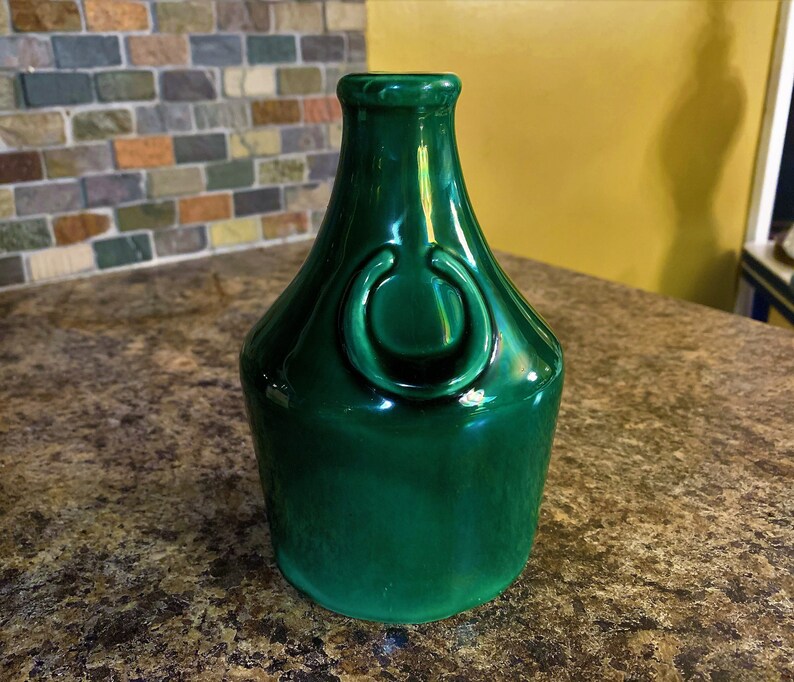 Vintage Green Irish Pottery Jug w Horseshoe on the Front | Etsy