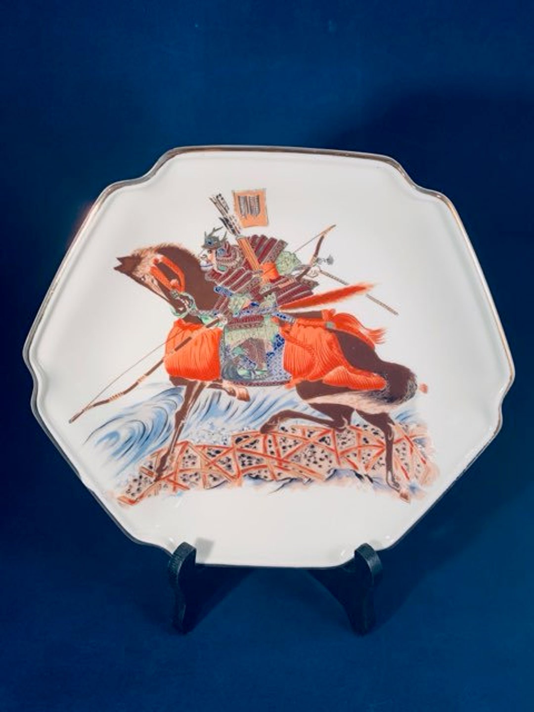 Japanese Toyo Samurai Plate Circa 1970 Motif Plate # 1 - Etsy