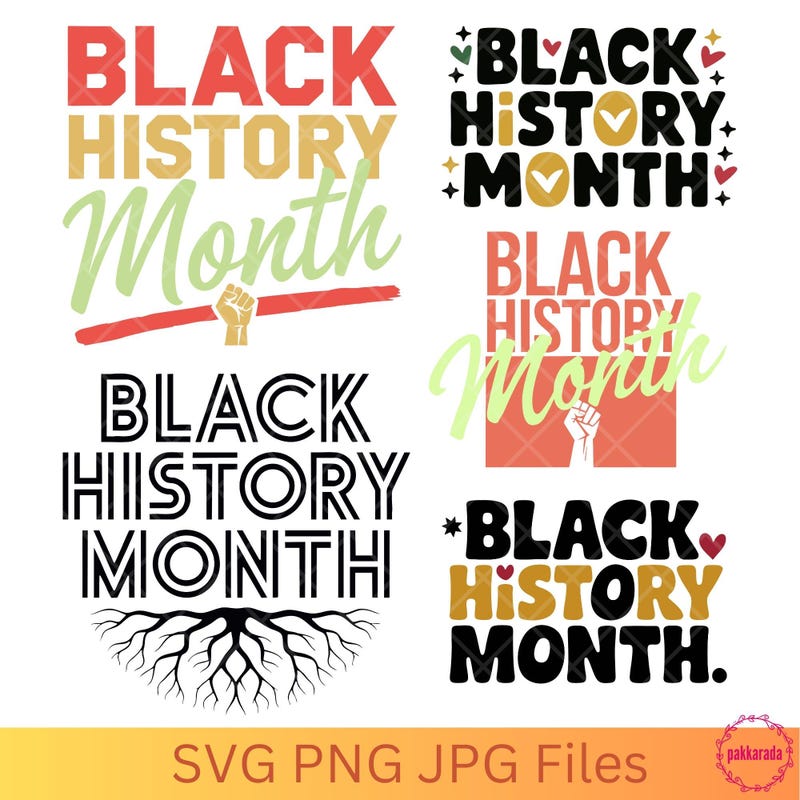 Black Heritage Month Clip Art - Etsy