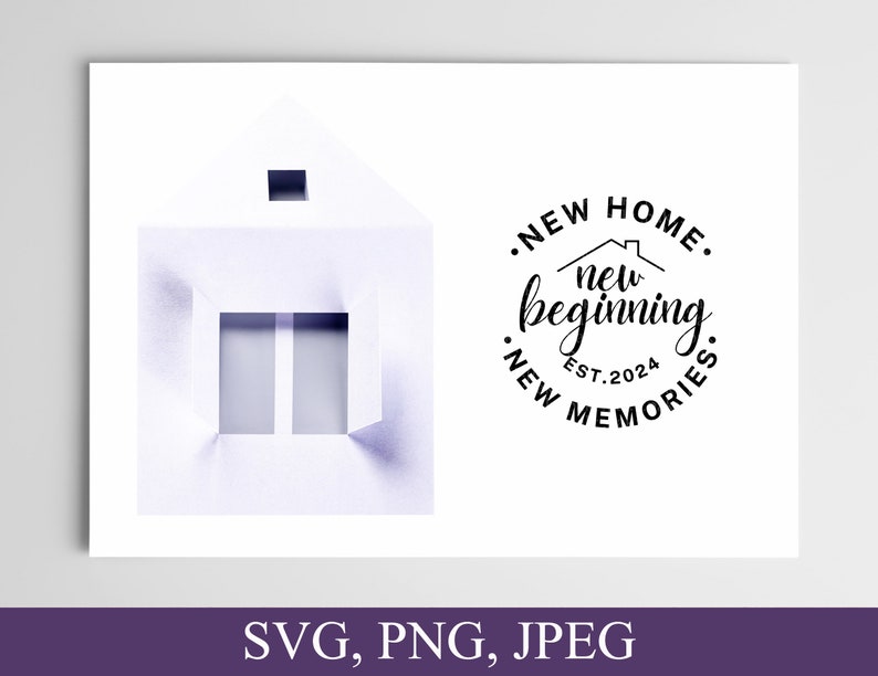 New Home New Beginning New Memories EST 2023 2024 First - Etsy Canada